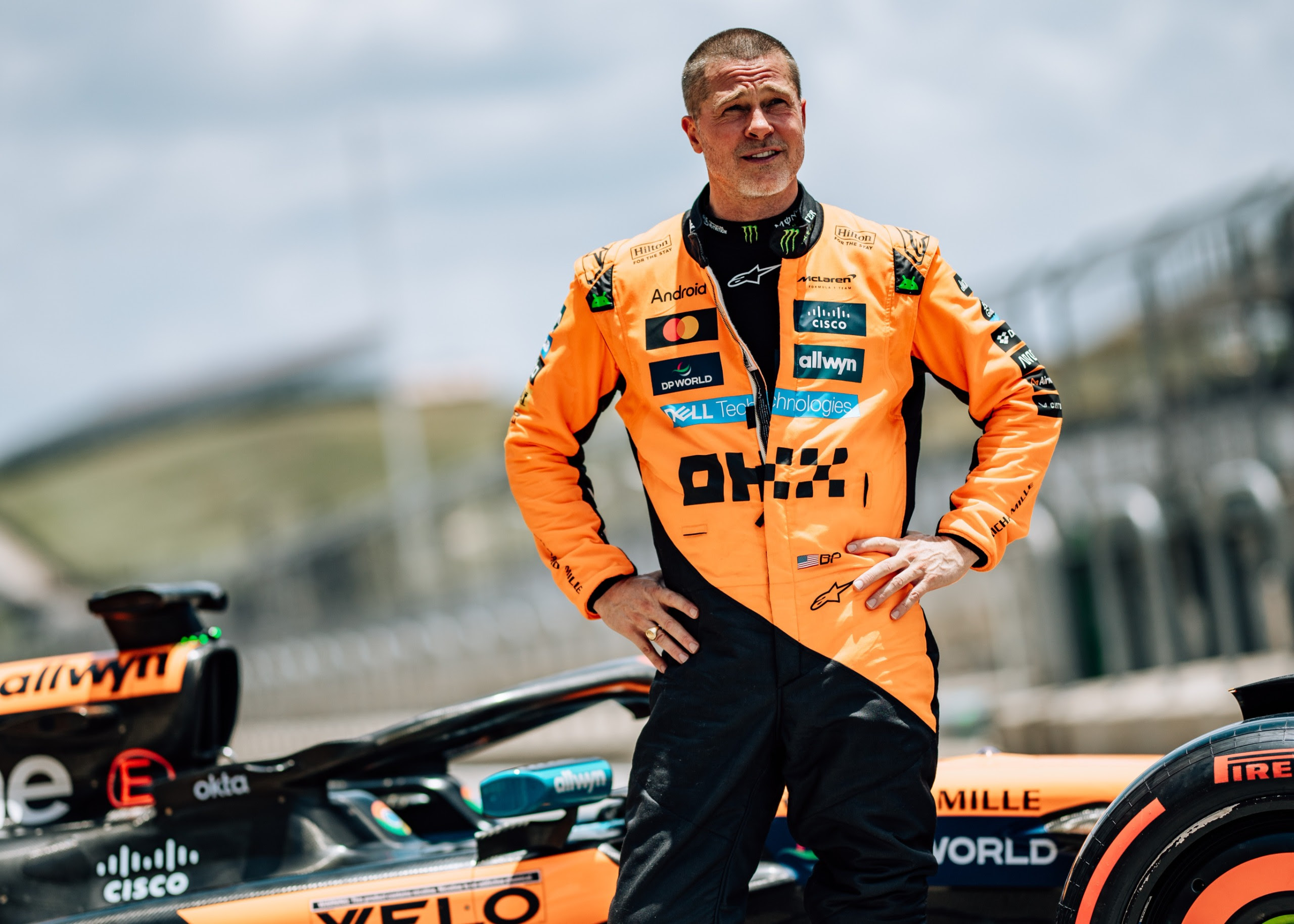 Brad Pitt drives the MCL60 around COTA to celebrate release of F1® The ...