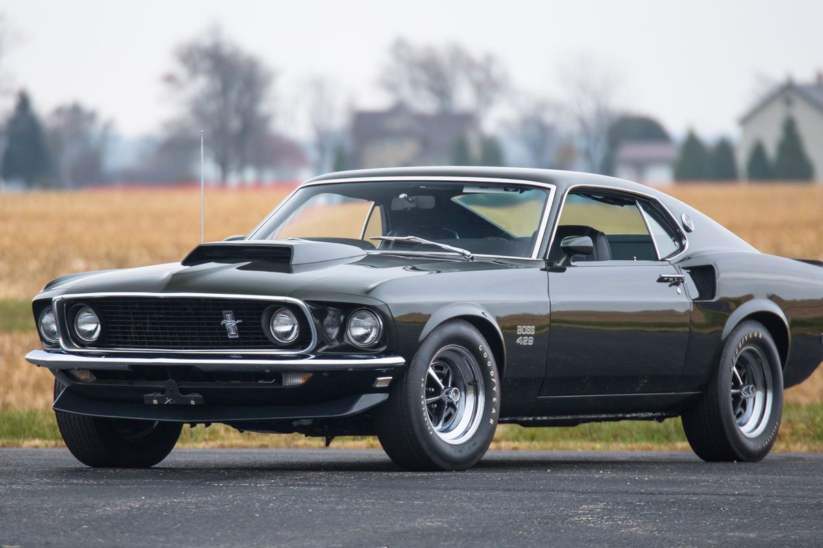 Black Jade Boss 69 Mustang Boss 429 Fastback At Mecum Indy Historic Black Jade Boss 69 Mustang Boss 429 Fastback At Mecum Indy Historic