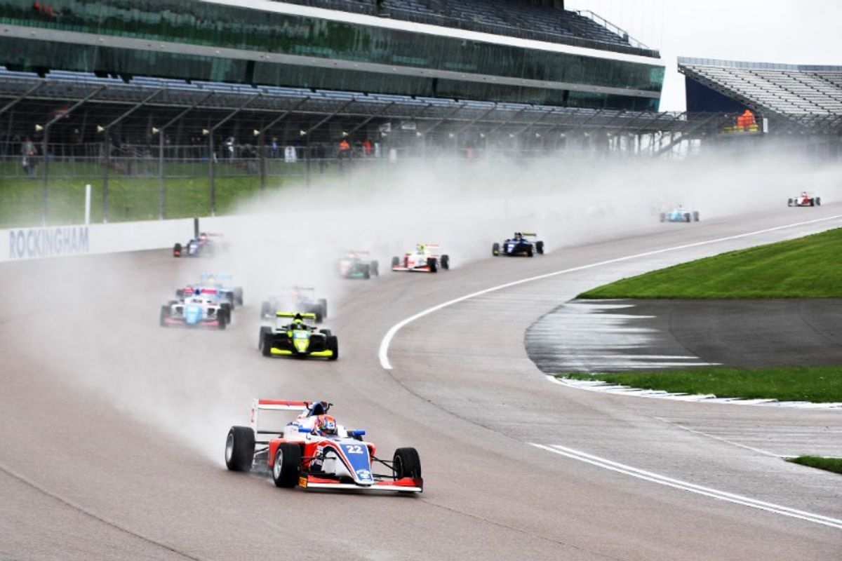 Tom Gamble takes maiden single seater win in Rockingham BRDC British F3 ...