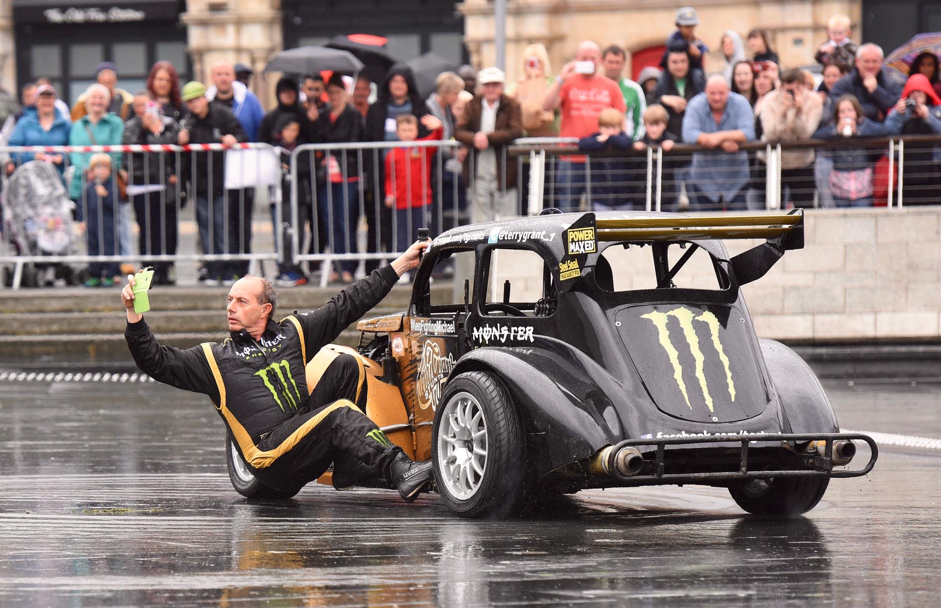 World record holder Terry Grant debuts his Stunt Show at Silverstone ...