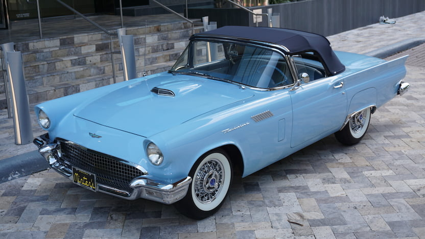 Rare restored Azure Blue Thunderbird on offer at Mecum | Market and ...